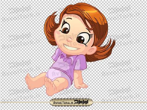 تصویر دختر خردسال نشسته اول طرح