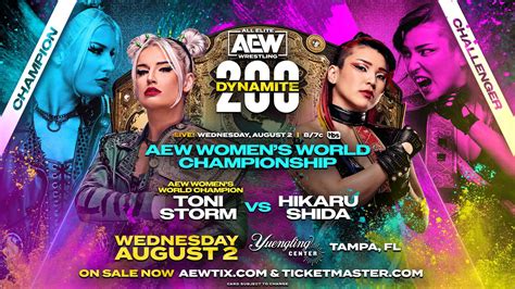 Toni Storm To Defend The Aew Womens Championship Against Hikaru Shida