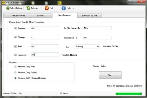 how to batch rename file and folders in windows 7