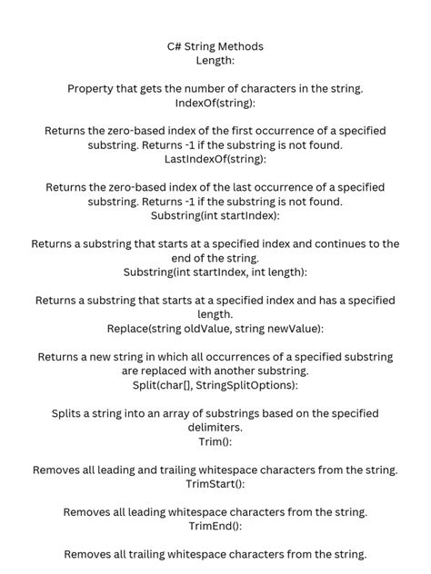 String Methods Pdf String Computer Science Computer Science