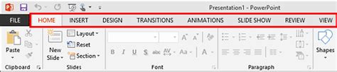Reordering And Removing Ribbon Tabs In Powerpoint 2013 For Windows