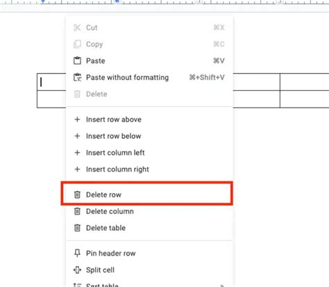 How To Delete Rows In Google Docs GeeksforGeeks