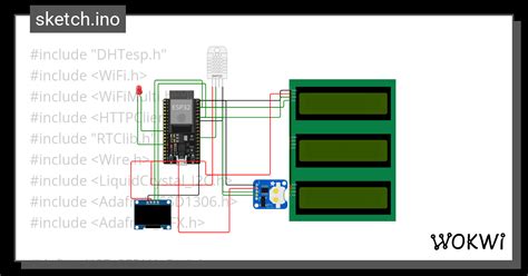 WOLWI THINGSPEAK 期末報告成品 萬年曆 Wokwi ESP32 STM32 Arduino Simulator