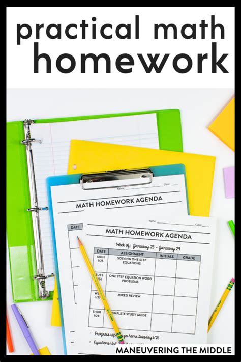 Practical Math Homework Maneuvering The Middle