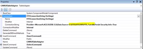 c set connection string of dataset xsd based on user setting stack