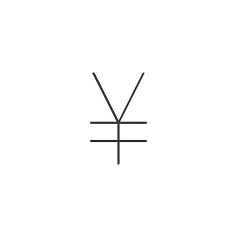 Japan Yen Symbol Icon In Thin Outline Style 38053020 Vector Art At Vecteezy