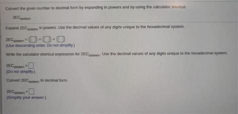 solved convert the given number to decimal form by expanding