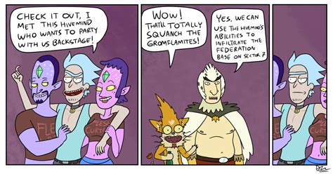 Tredlocity My Headcanon Is That Rick Met Unity At A Flesh