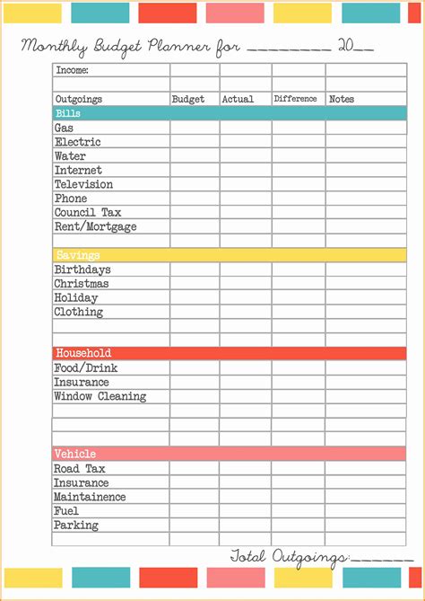 Expense Spreadsheet Template Free Report Personal Finance Excel Farm Intended For Excel