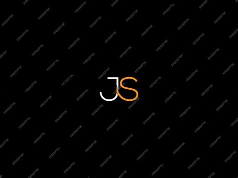 Js 로고 디자인 프리미엄 벡터
