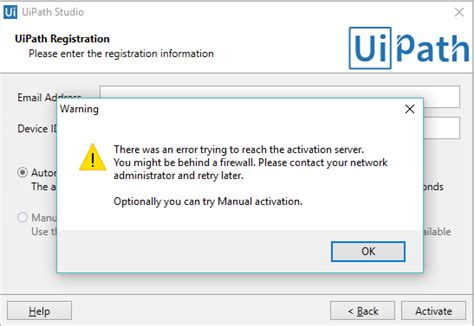 Error While Activating UiPath Community Edition Help UiPath Community Forum