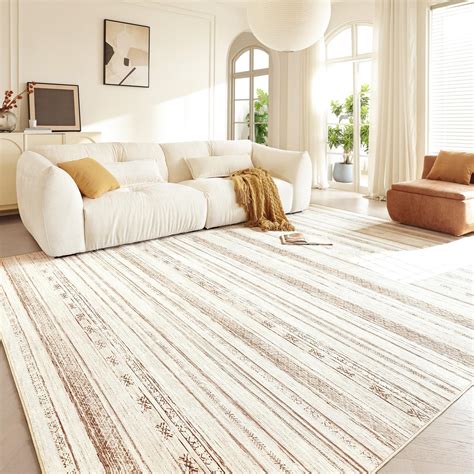 Boraya Area Rugs For Living Room 9x12 Washable Boho Rug