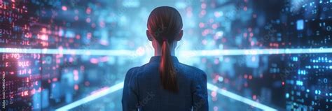 Female Enthusiast Surfing Computer Network While Using Animated Social Media Interfaces Online