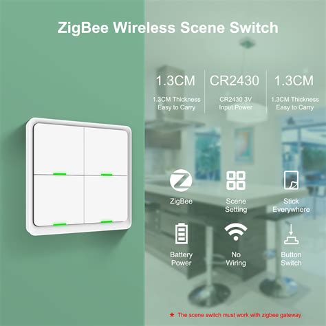 Tuya Zigbee Scene Switch 4 Gang Smart Wireless Re Grandado