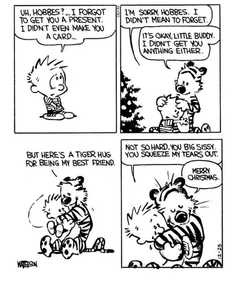 Calvin Hobbes Christmas Calvin And Hobbes Friendship Calvin E Hobbes