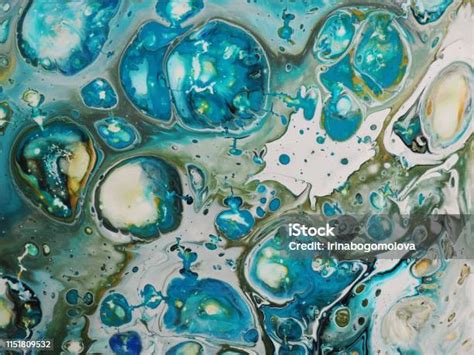 추상 손으로 그린 그림 배경입니다 대리석의 소용돌이 또는 마 노의 잔물결 액체 대리석 아크릴 질감입니다 유체 예술 수 중 세계