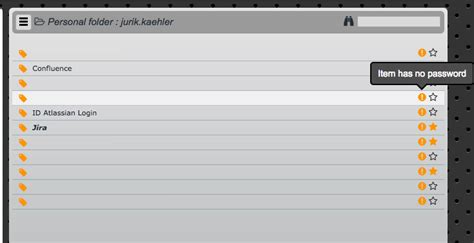Item Has No Password In Personal Folder · Issue 1844