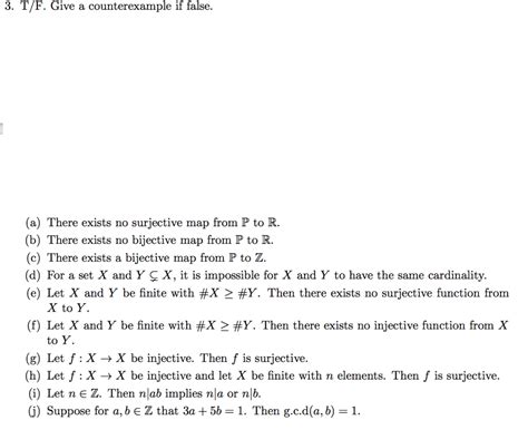 solved t f give a counterexample if false a there