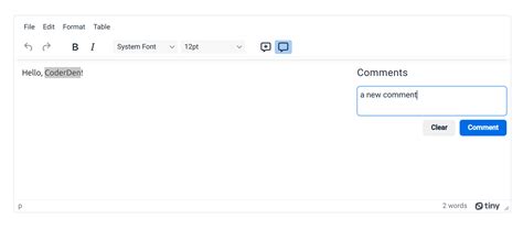 Using The Tinymce Comments With The Vuejs And Laravel Frameworks