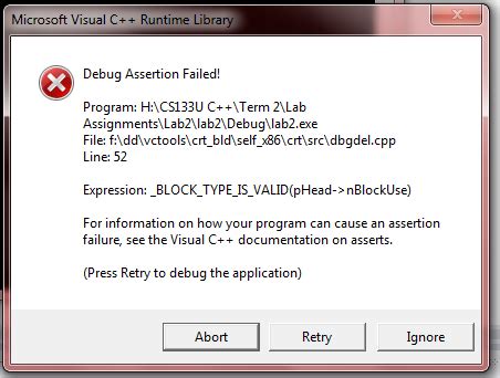 C VC Runtime Error Debug Assertation Failed Stack Overflow