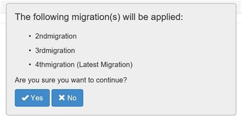 Using An User Interface To Manage Entity Framework Migrations CodeGuru
