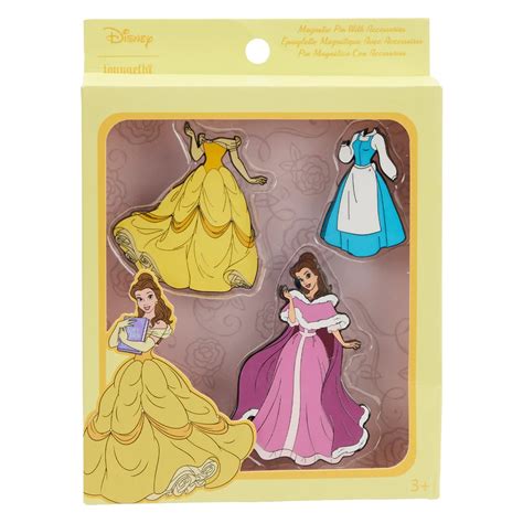 Disney Loungefly Pin Set Beauty And The Beast Belle Magnetic Paper