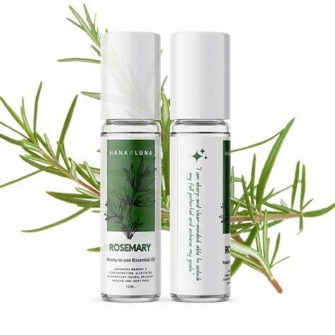 Rosemary Essential Oil Roller 10ml Organic All Natural For Mental