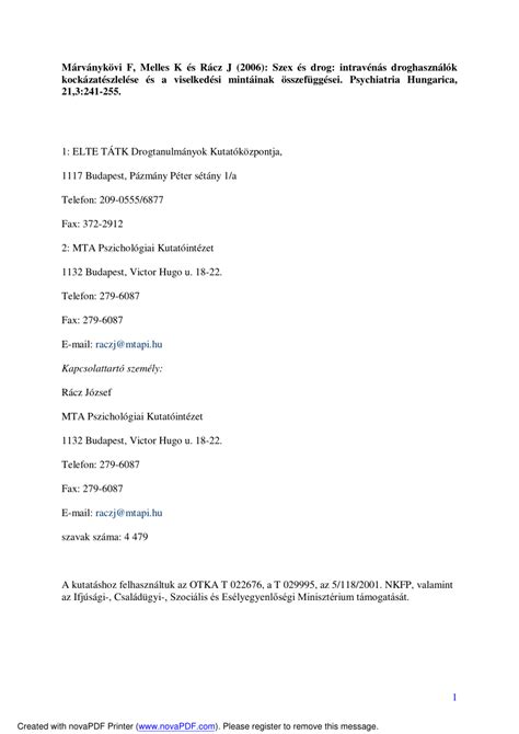 Pdf Sex And Drug Correlation Of Risk Perception And Behavioral