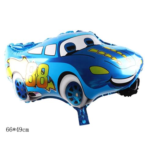 Воздушные шары из фольги для гоночной машины 1 шт 18 дюймов с изображением мультипликационных
