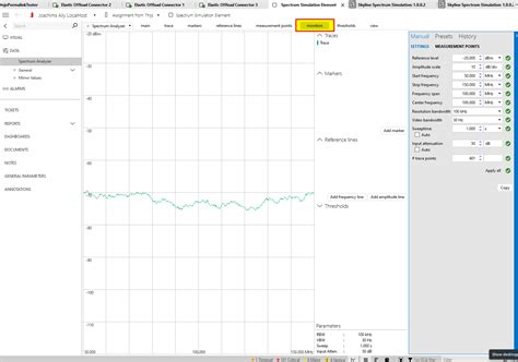 Where Is The Monitors Tab Page On My Spectrum Analyzer Element Dataminer Dojo