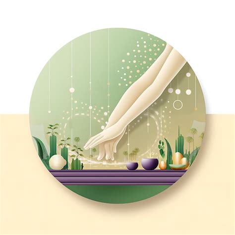 Premium Photo Photoshoot Of Massage Therapist Circle Overlay With