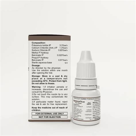 10ml Potassium Iodide Calcium Chloride And Sodium Chloride Eye Drops At ₹ 12656bottle Baddi