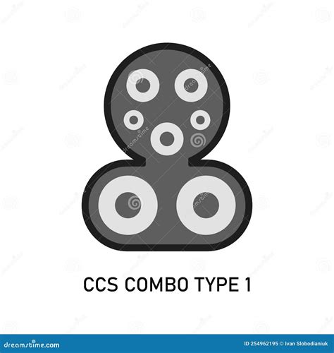 Electric Car Charging Plug Type 1 Ccs Combo 1 Stock Vector Illustration Of Socket Charging