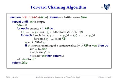 Lecture Inference In First Order Logicpdf