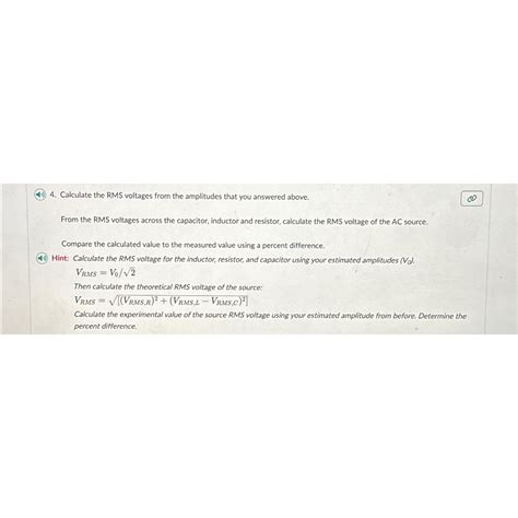 4i 4 ﻿calculate the rms voltages from the