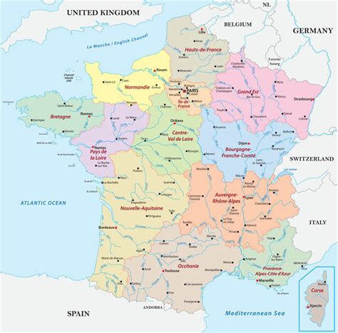 France Cities Map Guide Of The World