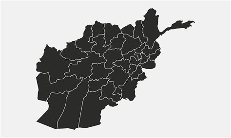 지역과 아프가니스탄지도 흰색 배경에 고립 된 지방 아프가니스탄 지도 벡터 일러스트 레이 션 가리키기에 대한 스톡 벡터 아트 및 기타 이미지 Istock