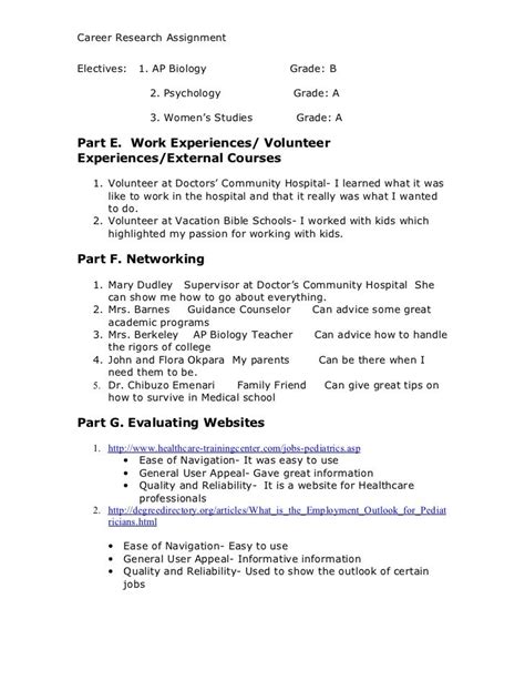 Career Assignment