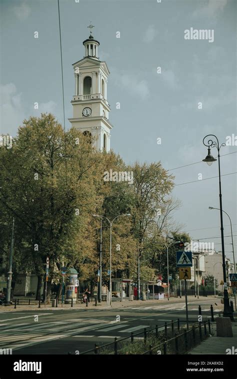 A Vertical View Of The First Baptist Church In America Behind The Green