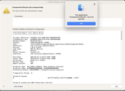 Signed Macos App Crashes With Code Signature Invalid · Issue 2919