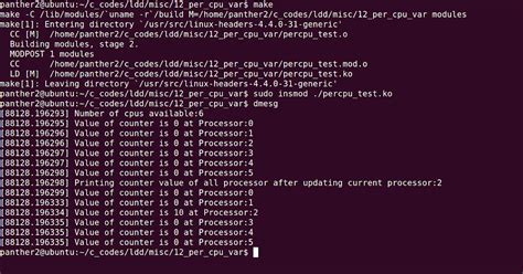 Linux Driver Example For Per Cpu Variable