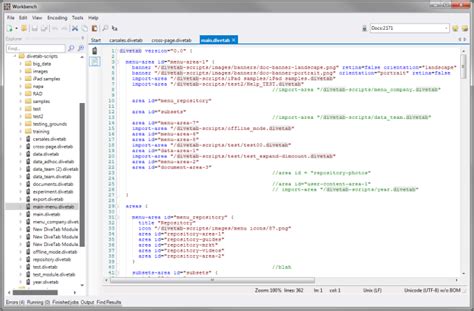 Workbench Interface Overview