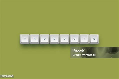 밝은 녹색 배경에 그림자가 있는 흰색 키보드 버튼에 제품 단어의 3d 그림 0명에 대한 스톡 사진 및 기타 이미지 0명 3차원 형태 개념 Istock
