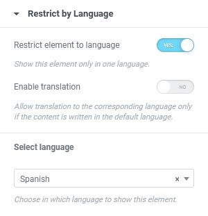 Elementor Integration TranslatePress