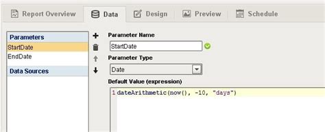Report Parameters Ignition User Manual