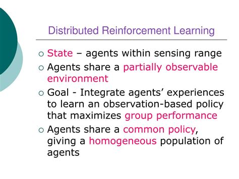 Ppt Distributed Reinforcement Learning For A Traffic Engineering