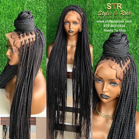 Micro Braids Wig Etsy