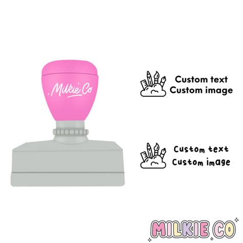 Custom Rectangular Stamp Milkie Co