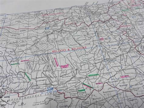 Vintage Ordnance Survey Map Of Fermanagh On The Square Emporium