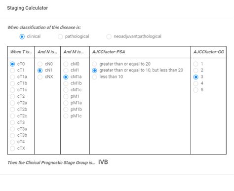 Staging — Τεκμηρίωση του Onco Ehr Online Help